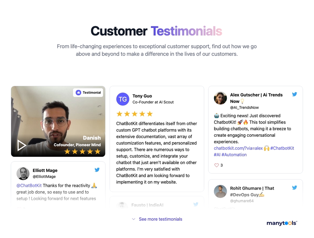 Chatbot Kit & 39+ AI Customer Support Tools Sites Like Chatbotkit.com/